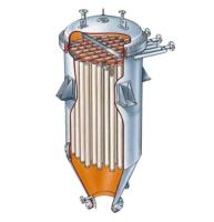 China Vertical Type Automatic Stainless Steel Candle Filter Housing for Food/Oil/Liquid Industry for sale