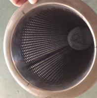 China Stainless steel fluorine spraying corrosion resistant net basket filter bag for sale