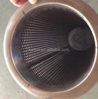 China Factory direct selling stainless steel wedge net basket filter bag for sale
