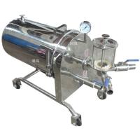 China Moveable sanitary ss304 stainless steel diatomite wine beer filter housing with centrifugal pump for sale
