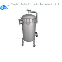 China Stainless Steel Bag Filter Housing for Multiple Liquid Filtration of Milk and Beverage for sale