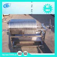 China Manual Operating Stainless Steel Food Grade Filter Press Oil Refining Slurry Dewatering for sale