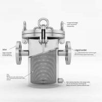 China Seawater Filtration Basket Filter Pipe Filter For Petrochemical Industries for sale