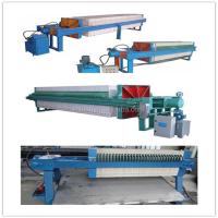 China 0.6Mpa Filtration Pressure 5.5kw Hydraulic Plate and Frame Sludge Oil Filter Press Machine for sale