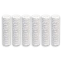 China 1 kg PP 10 Micron String Wound Filter Cartridge For RO Pre Treatment Glass Fiber for sale