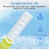China 1 kg PP 10 Micron String Wound Filter Cartridge For RO Pre Treatment Glass Fiber for sale