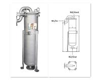 China Stainless Steel Bag Filter Housing for Well Water Filtration Machine High Pressure for sale