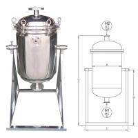 China high quality food grade stainless steel 304/316L cartridge filter housing convenient and adjustable flip filtration equipment for sale