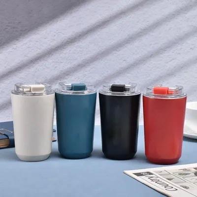 China 280ML/380ML BPA Free Insulated Stainless Steel Vacuum Mug SUS 304 Stainless Steel Coffee Tumbler With Lid Anti Slip Matte Finish OEM/ODM Accetable for sale