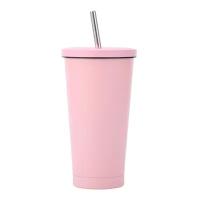China Insulated Tumbler With Lid And Straw , Stainless Steel Vacuum Insulated Tumbler Eeps Cold For 24 Hours , 100% Leak Proof Fits In Car Cup Holder for sale