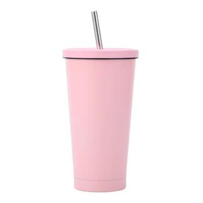 China Insulated Tumbler With Lid And Straw , Stainless Steel Vacuum Insulated Tumbler Eeps Cold For 24 Hours , 100% Leak Proof Fits In Car Cup Holder for sale