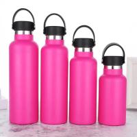 China Wide Mouth Vacuum Insulated Stainless Steel Water Bottle With Leakproof Closeable Lid For Cold Water Drinks, Sports, Travel, Car And School for sale