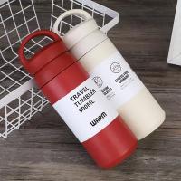 China 500ml Portable Travel Water Cups With Tea Infuser Japan Style Stainless Steel Insulated Coffee Flasks for sale