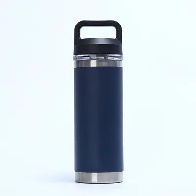 China 27oz Stainless Steel Standard Water Bottle Double Wall Vacuum Bottle With Comfortable Carrying Handle Hot Cold Water 24 Hours For Gym Travel Outdoor Workout for sale