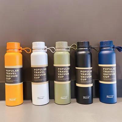China Flask Vacuum Outdoor Kids Exclusive Custom Logo Large Capacity Portable Stainless Steel Bottle Sports Water Bottle for sale