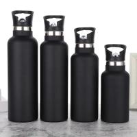 China 25oz Hydro Double Wall Flask Stainless Steel Water Bottle Bite Valve Top Vacuum Insulated Sweat Proof Leak Proof Sports Thermos Standard Mouth 25oz BPA-Free for sale