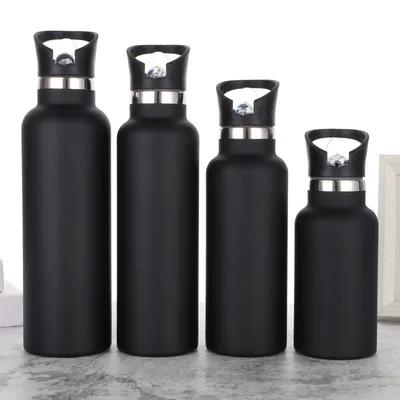 China 25oz Hydro Double Wall Flask Stainless Steel Water Bottle Bite Valve Top Vacuum Insulated Sweat Proof Leak Proof Sports Thermos Standard Mouth 25oz BPA-Free for sale