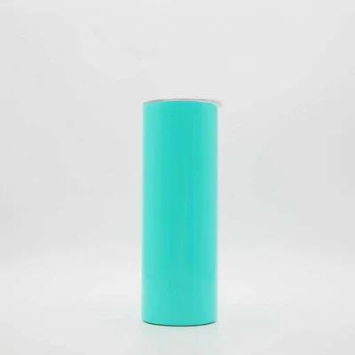 China 20Oz With Lid And Straw Skinny Tumbler Insulated Slim Powder Coated Double Wall Vacuum Insulated Coffee Tumbler For Hot Cold Drinks for sale