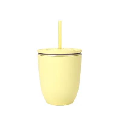China wholesale Summer Double wall Plastic mug Lightweight Large Capacity Portable Rubber Coated With Vehicle Mounted Frosted Straw water bottle for sale