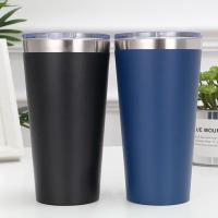 China 16 Oz Double Walled Insulated Stainless Steel Tumbler Set. Travel Mug Hot & Cold Drinks. Coffee Water And More for sale