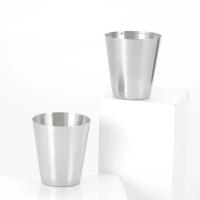 China 2Pc 304 Stainless Steel Cup 13.52oz 400ml Water Cup Unbreakable Shatterproof Metal Drinking Tumbler For Bar Restaurant Gold for sale