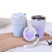 China Stainless Steel Coffee Mug With Digital Display, Double Wall Vacuum Insulation for sale