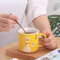 China Yellow Duck Ceramic Mug with USB Heating Base for sale