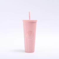 China 24oz Harvest Gradient Grid Cold Cup Tumbler Budget-Friendly for sale