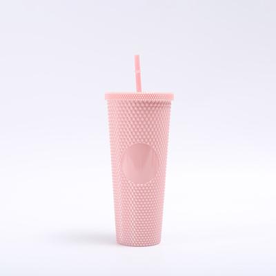 China 24oz Harvest Gradient Grid Cold Cup Tumbler Budget-Friendly for sale
