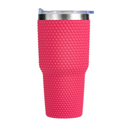 China Amazon 20oz Large-capacity Car Cup Double-layer Plastic Cup Inner Steel Outer Plastic Water Cup Cross-border Logo Customization for sale