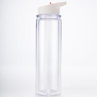 China Double-layer Sequined Handle Water Bottle, Portable Sports Water Bottle With Middle Layer For Inserting RAS Water Bottle GRS Certified for sale