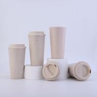 China Fashion Single-Layer 580ML PP Wheat Straw Drinking Straw Cup Wheat Fiber Beverage Direct Drinking Cup for sale
