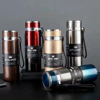 China Insulated Cup With 316 Thickened Stainless Steel Inner Liner, Vacuum Double-layer Portable Lifting Strap Car And Outdoor Sports Water Bottle for sale