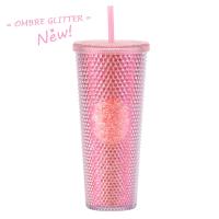 China Factory Direct Supply Double-layer Plastic Straw Cup, Large Capacity Creative 710ml Durian Cup, Prickly Cup, Portable Diamond Cup for sale