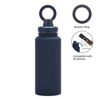 China New Cross-border Mobile Phone Magnetic Stand Water Cup Outdoor Large-capacity 1L Insulated Cup Stainless Steel Sports Water Bottle for sale