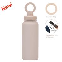 China New Cross-border Mobile Phone Magnetic Stand Water Cup Outdoor Large-capacity 1L Insulated Cup Stainless Steel Sports Water Bottle for sale