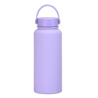 China New Stainless Steel Sports Water Bottle Large-capacity 1L American Wide-mouth Insulated Flask Portable Outdoor Customized Water Cup for sale