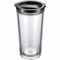 China Slide Closure Lid Plastic Tumbler 15 Oz Capacity Stackable and Durable Design for sale