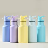China New 350ml Double Wall Insulated Sports Water Bottle - 316 Stainless Steel Straw Cup Portable Outdoor Thermal Mug for sale
