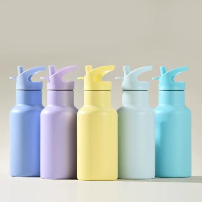 China New 350ml Double Wall Insulated Sports Water Bottle - 316 Stainless Steel Straw Cup Portable Outdoor Thermal Mug for sale