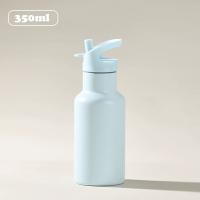 China New 350ml Double Wall Insulated Sports Water Bottle - 316 Stainless Steel Straw Cup Portable Outdoor Thermal Mug for sale