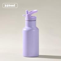 China New 350ml Double Wall Insulated Sports Water Bottle - 316 Stainless Steel Straw Cup Portable Outdoor Thermal Mug for sale