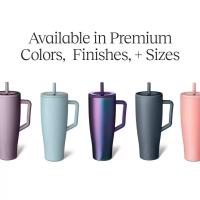China Cross-border Ice Cup 304 Stainless Steel Insulated Flask With Straw Outdoor Large-capacity Handle Car Tumbler for sale
