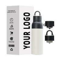 China New Cross-border 304 Stainless Steel Insulated Cup One-click Opening Insulated Water Cup Car Sports Outdoor Water Cup 500ml for sale