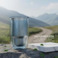 China Vacuum Insulated plastic tumbler double wall construction keeps drinks cold longer perfect for travel camping and daily for sale