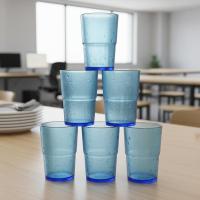 China Reusable stackable plastic tumbler made from BPA free materials ideal for offices schools and hospitality venues for sale