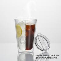 China Double Wall Plastic Tumbler 15 Oz Capacity BPA Free Material Safe for Serving Cold Hot Drinks Anywhere Anytime for sale