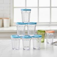 China Stackable Plastic Tumbler Featuring Slide Closure Lid Suitable for Restaurants Cafeterias Events and Catering Services for sale