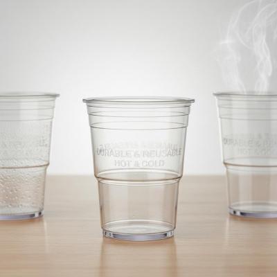 China Plastic Tumbler Clear Suitable For Hot And Cold Drinks Durable Reusable Cup Ideal For Commercial Food Service And Events for sale