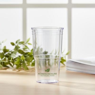 China 15 Oz Plastic Tumbler Cylinder Eco Friendly Recyclable Material Suitable for Sustainable Businesses for sale